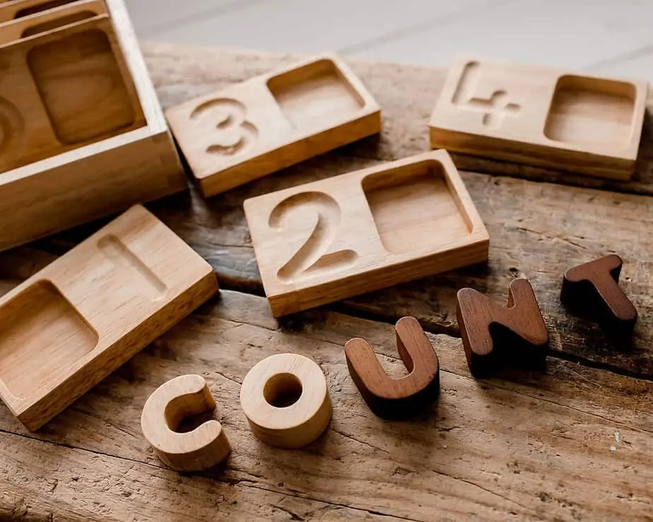 Montessori Counting and Writing Trays by QToys