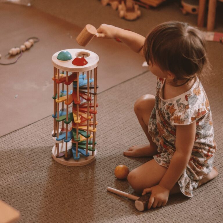 Pound a Ball Tower Australia | Qtoys Wooden Pound a Ball