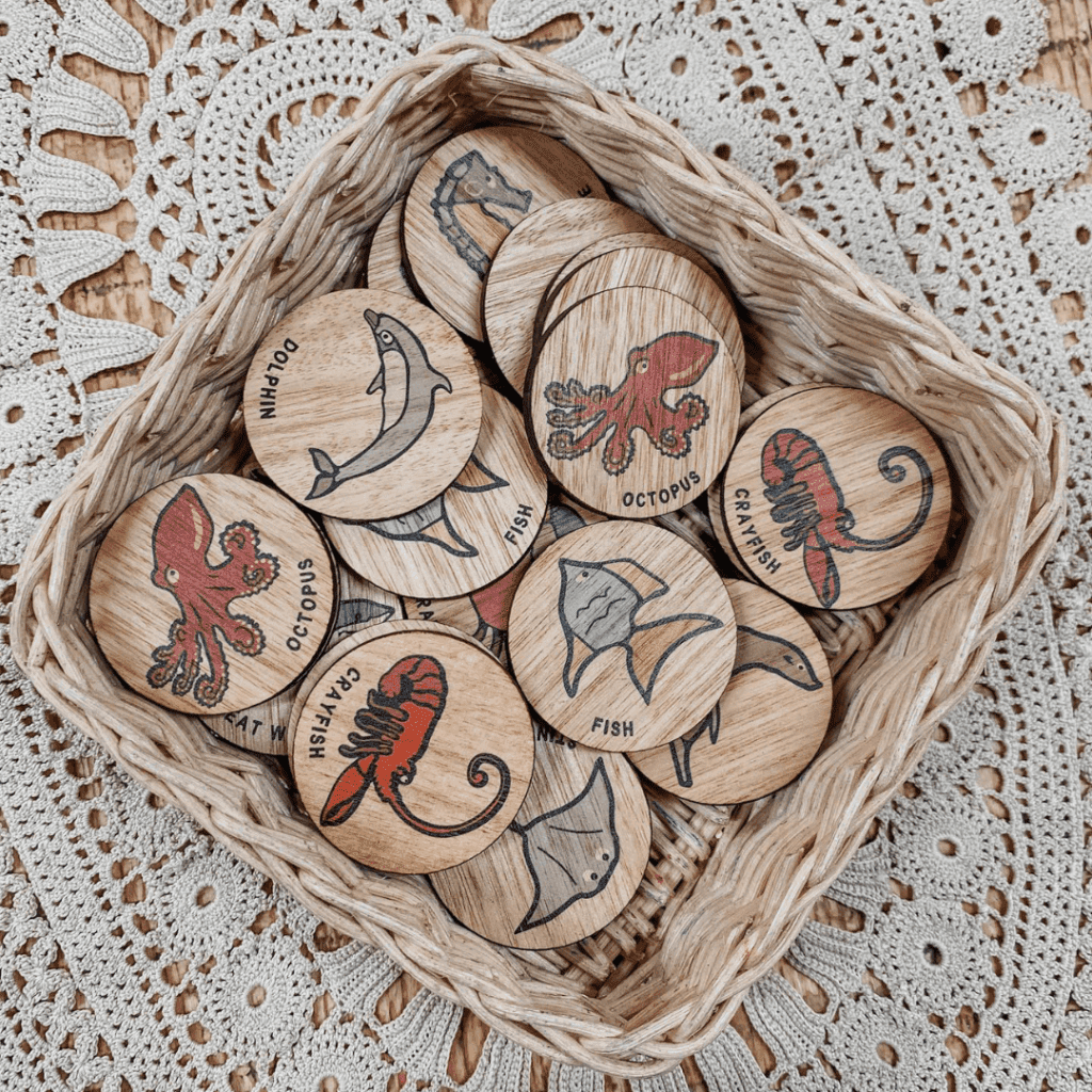 Ocean Creatures Memory Game by Buttonworks | Games and Activities for ...