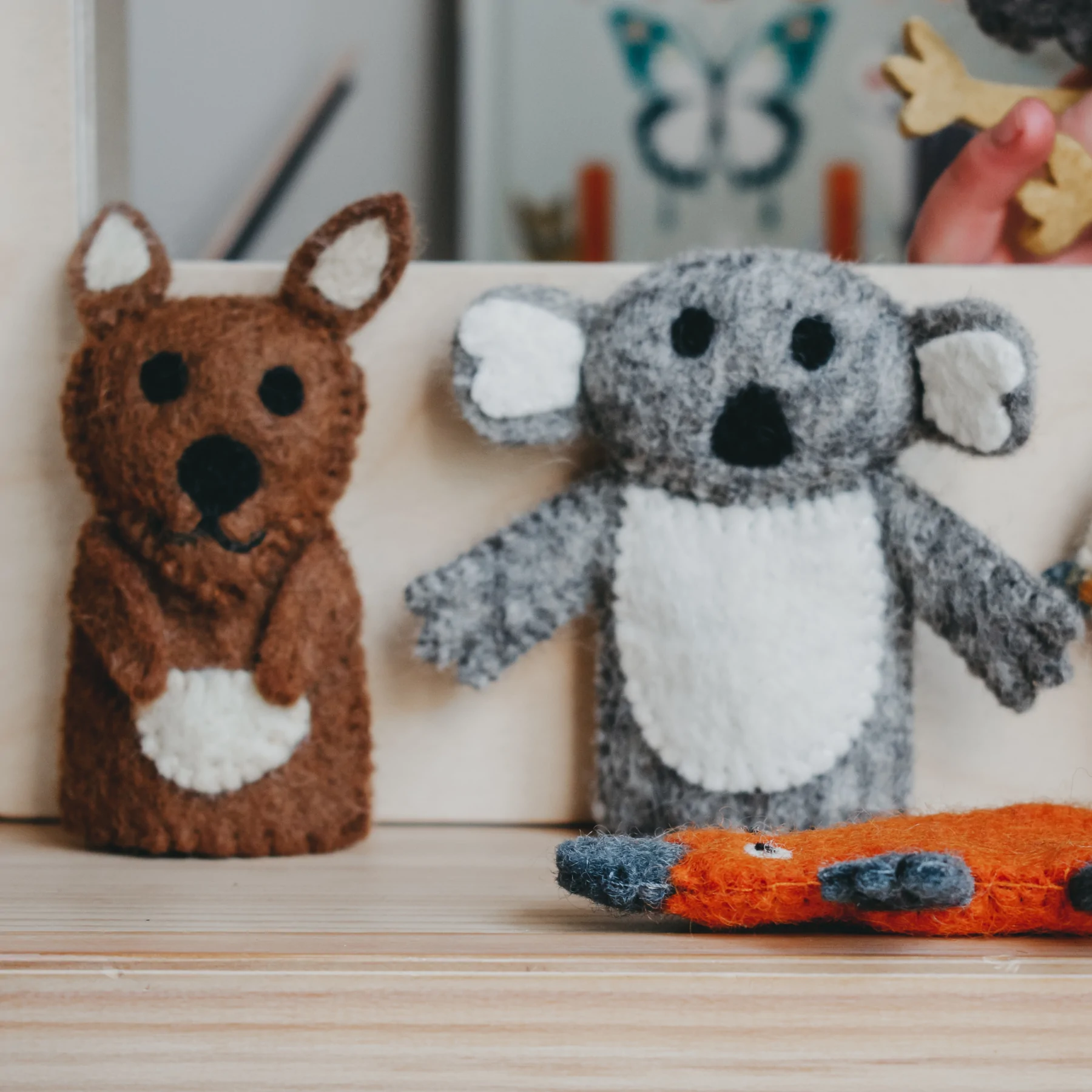 Australian Animals (Set A) Finger Puppet Set by Tara Treasures