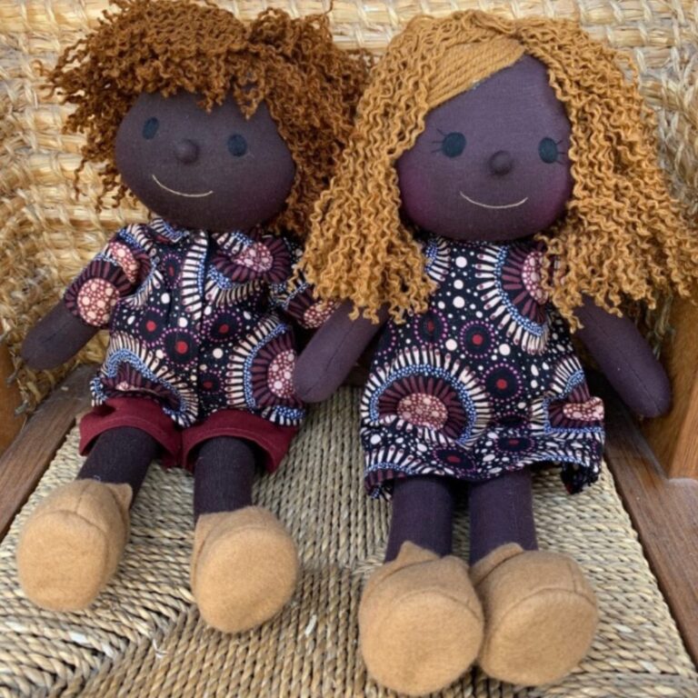Large Aboriginal Doll (Set of 2) by Awe & Wonder