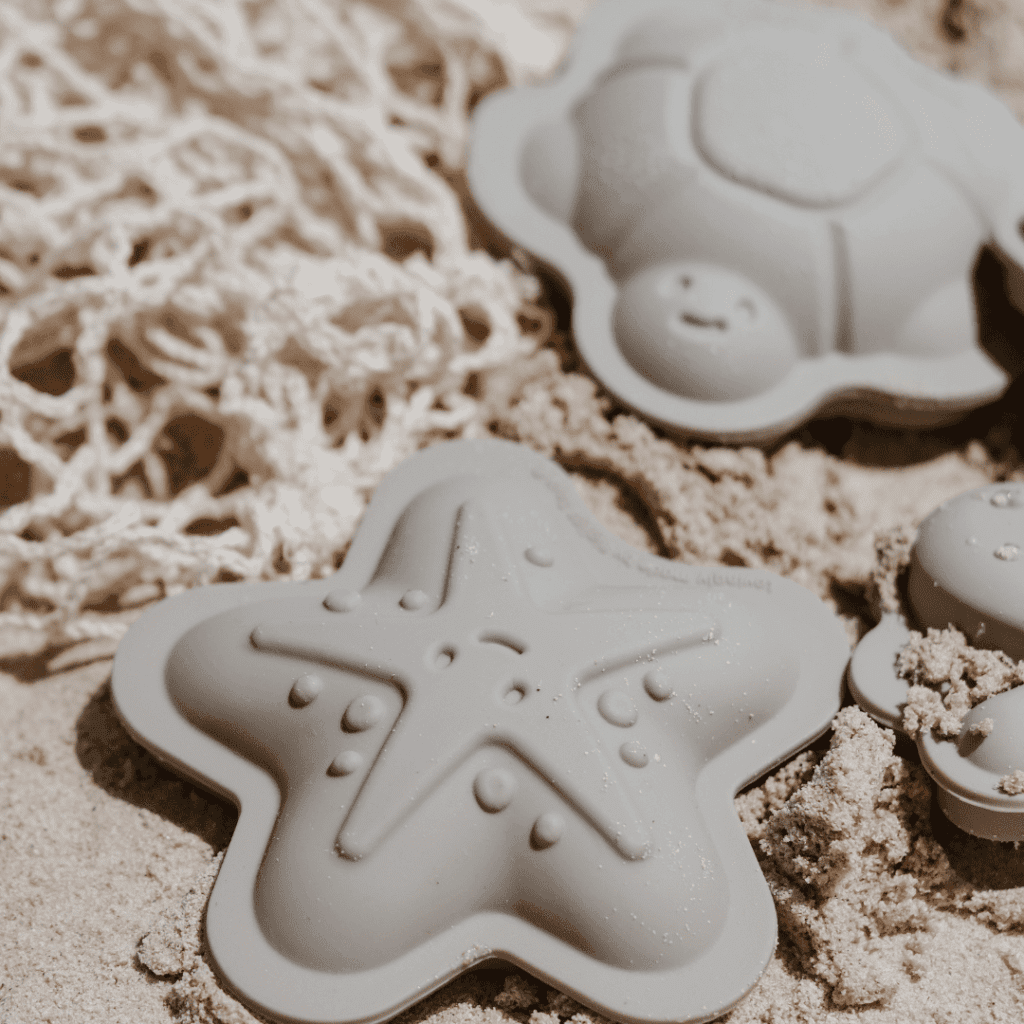 Silicone Sand Moulds (Stone Grey) by Bigjigs