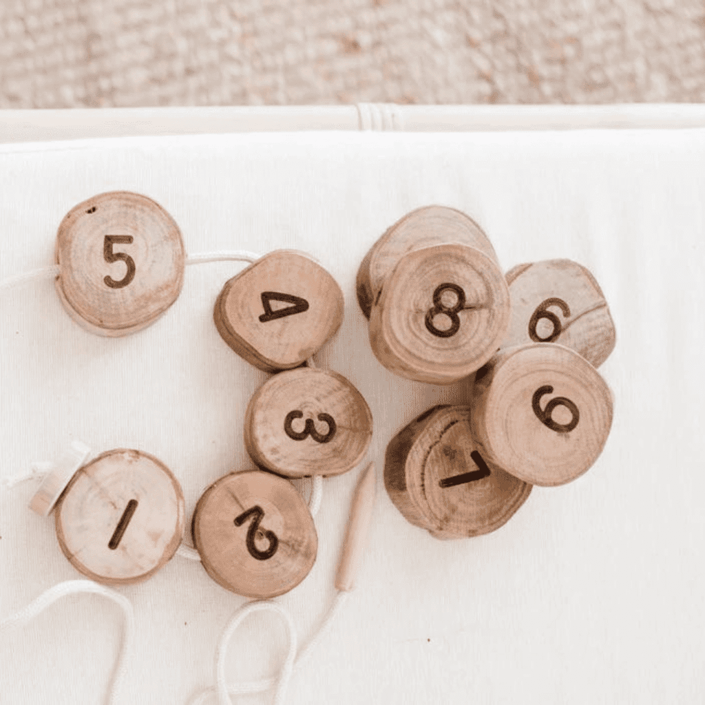 Tree Number Lacing/ Threading Set by QToys