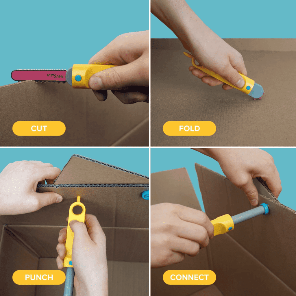 Upcycled Cardboard Construction Toolkit (Discover) by Makedo Australia ...