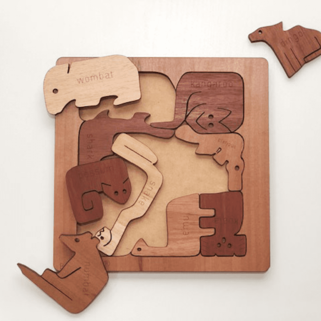 Square Animal Puzzle by Buttonworks