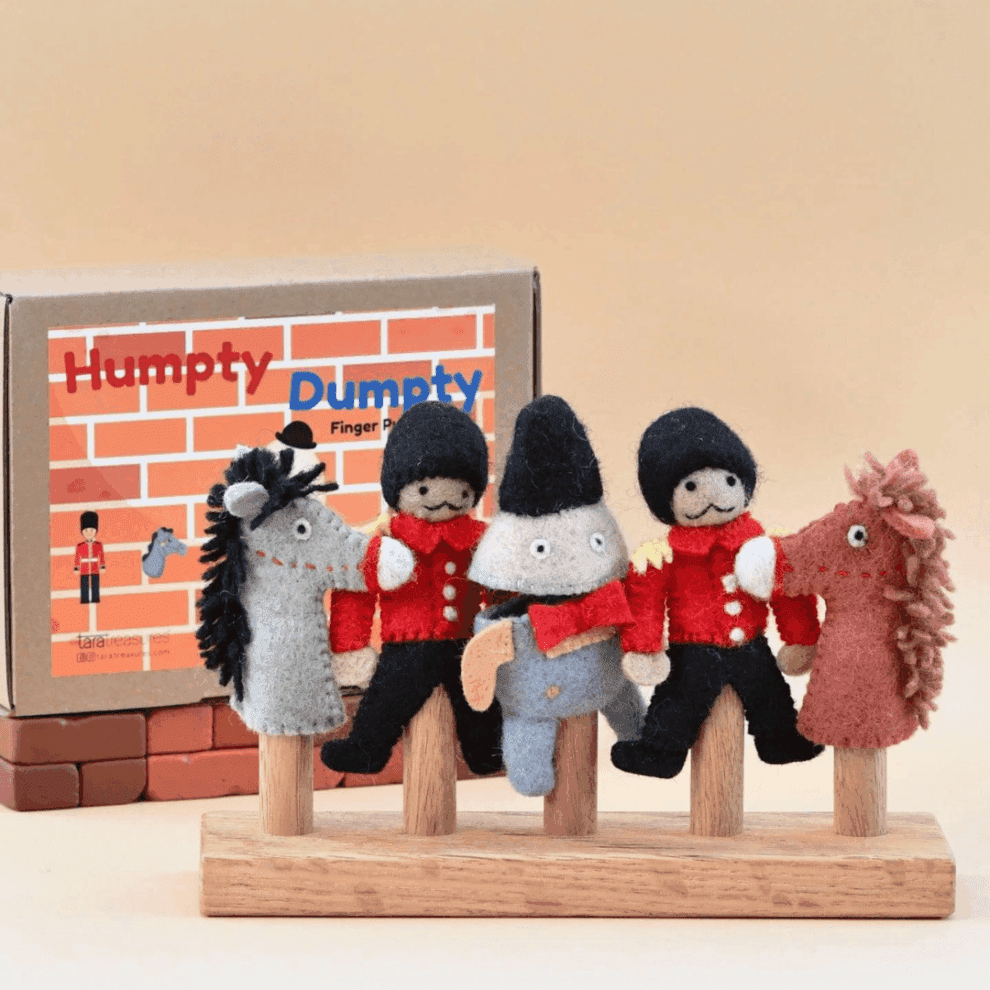 Humpty Dumpty Finger Puppet Set by Tara Treasures