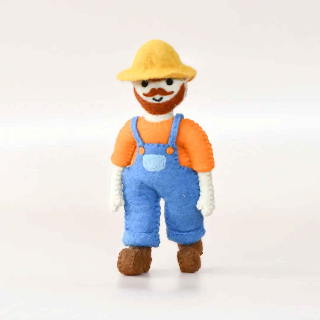 Felt Old Macdonald Farmer Toy by Tara Treasures